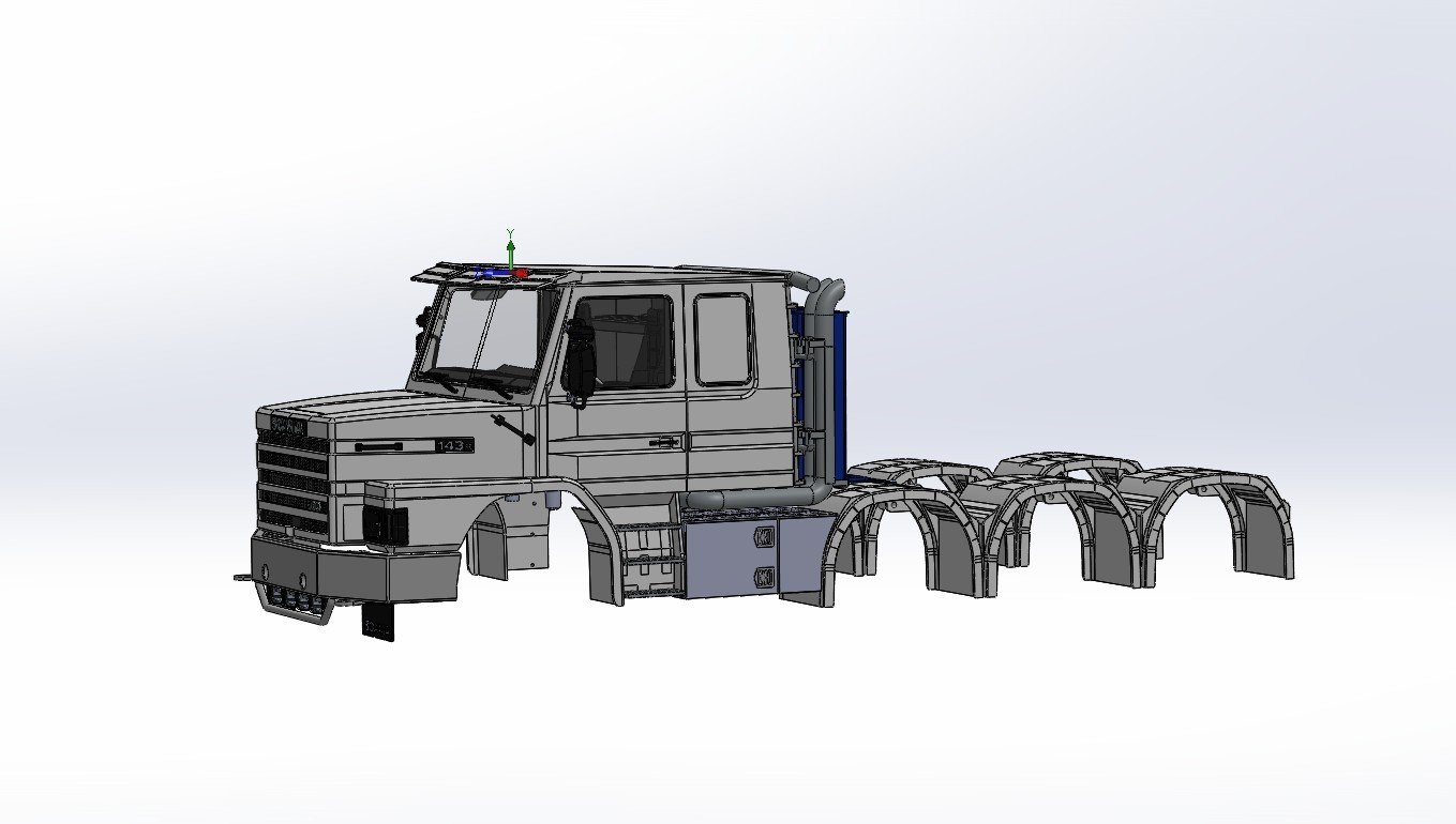 Scania T143 Low Hood 1/14 Scale RC Truck Conversion Kit – Van der ...